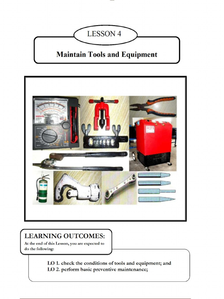 Maintain Tools Rac | PDF