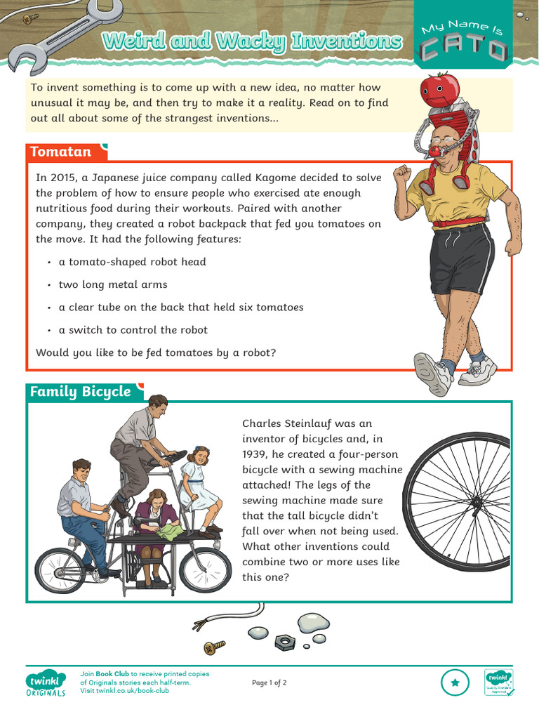 T e 1716971087 Weird and Wacky Inventions Year 4 Non Fiction Reading ...