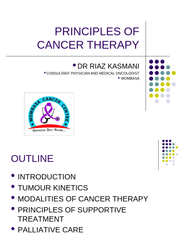 Principles of Cancer Therapy - Medical Learning Hub | PDF | Cancer ...