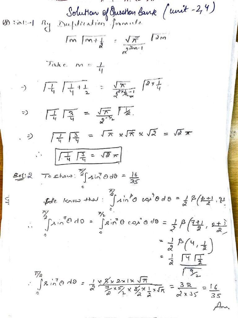 Solution Ques Bank Unit-2,4 | PDF