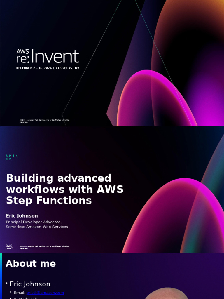 API402 Building Advanced Workflows With AWS Step Functions | PDF ... API402 Building Advanced Workflows With AWS Step Functions | PDF ...