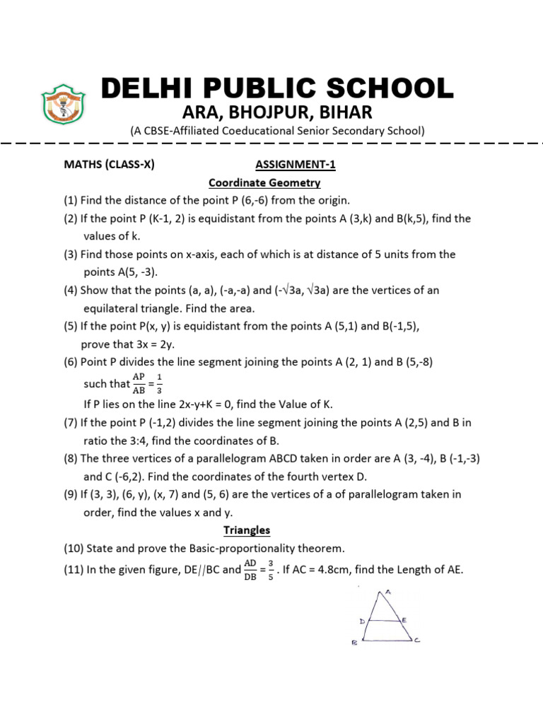 X-Axis Equidistant Points Assignment | PDF