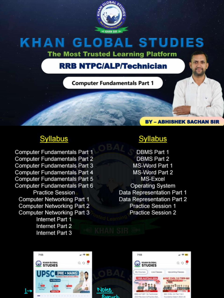 Lecture 01 Computer Fundamentals (Part 01) - 9658126916 | PDF