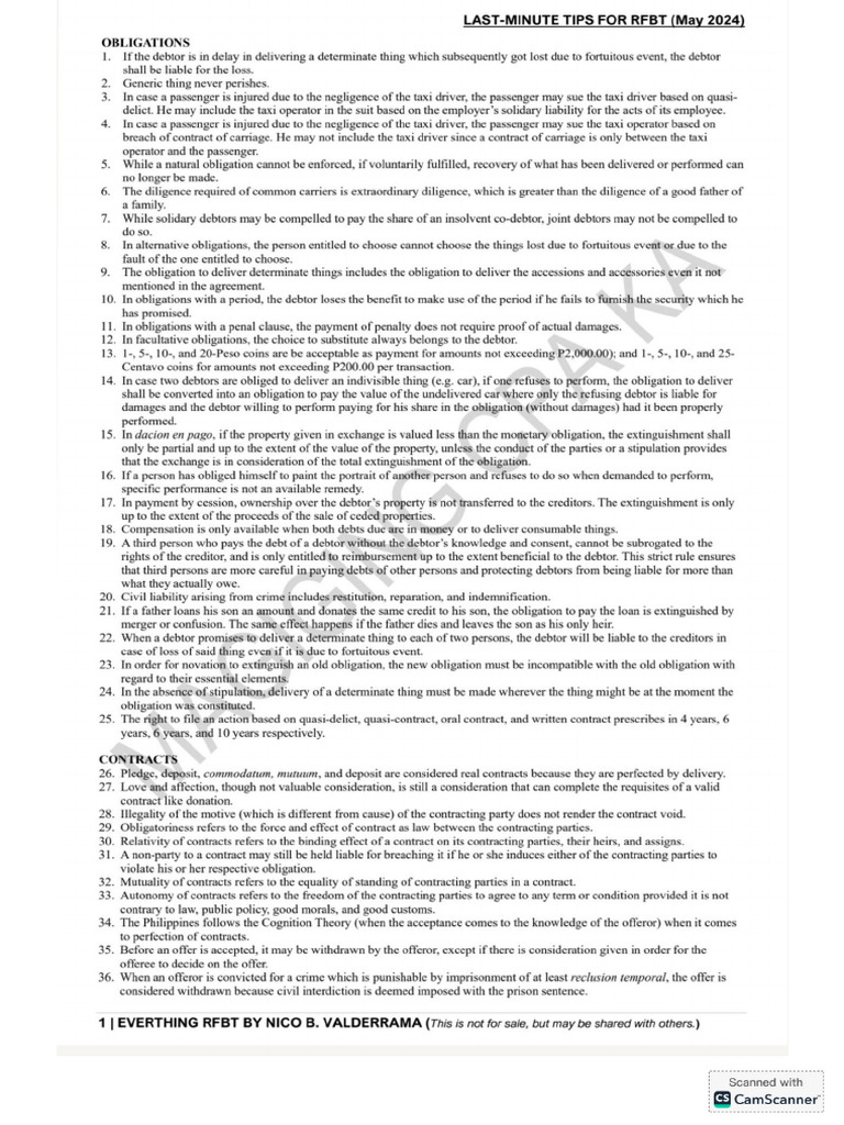 RFBT Tips by Sir Atty Valderrama | PDF