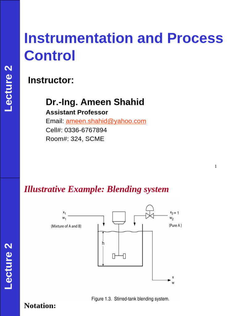 IPC - Lecture_2 | PDF | Steady State | Applied Mathematics