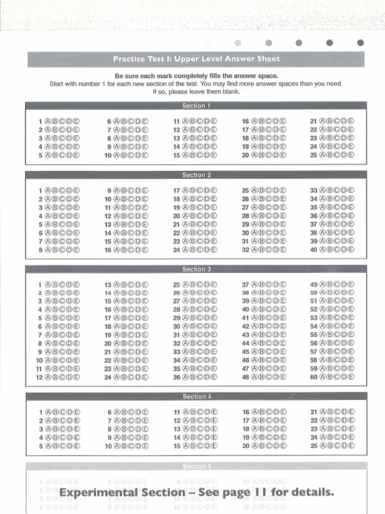 Ssat Test 1 - 2015 | PDF