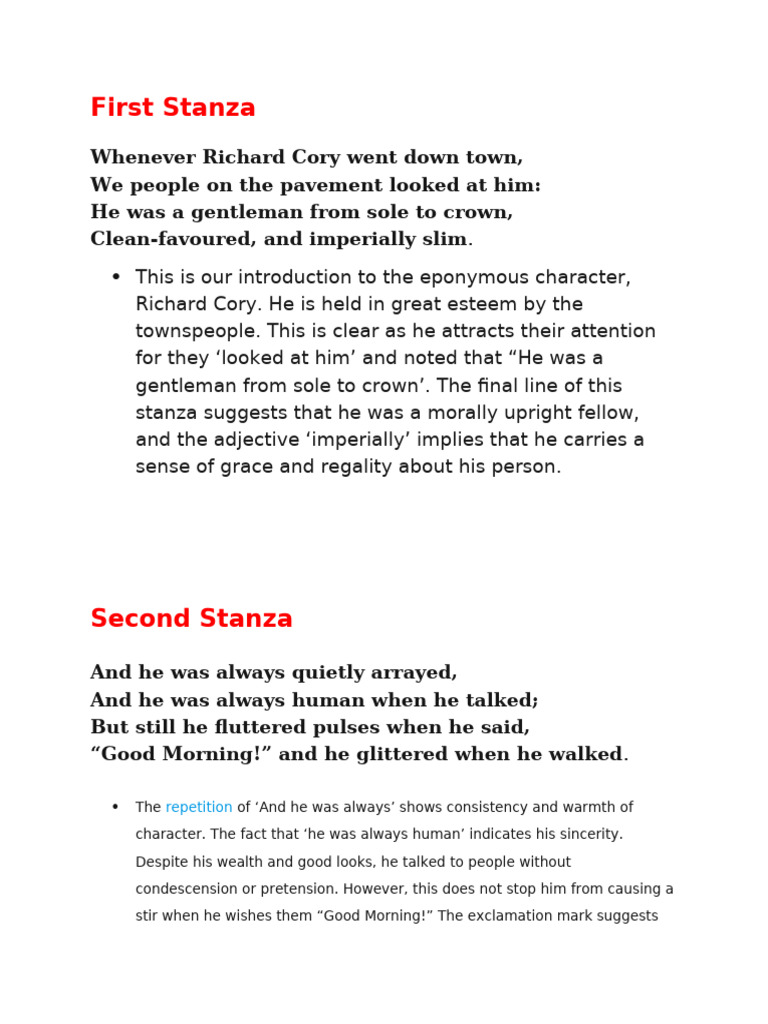 richard cory n 02 | PDF