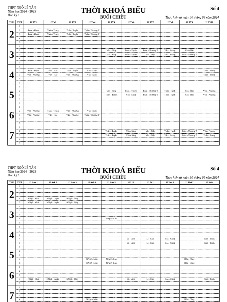 TKB học thêm | PDF