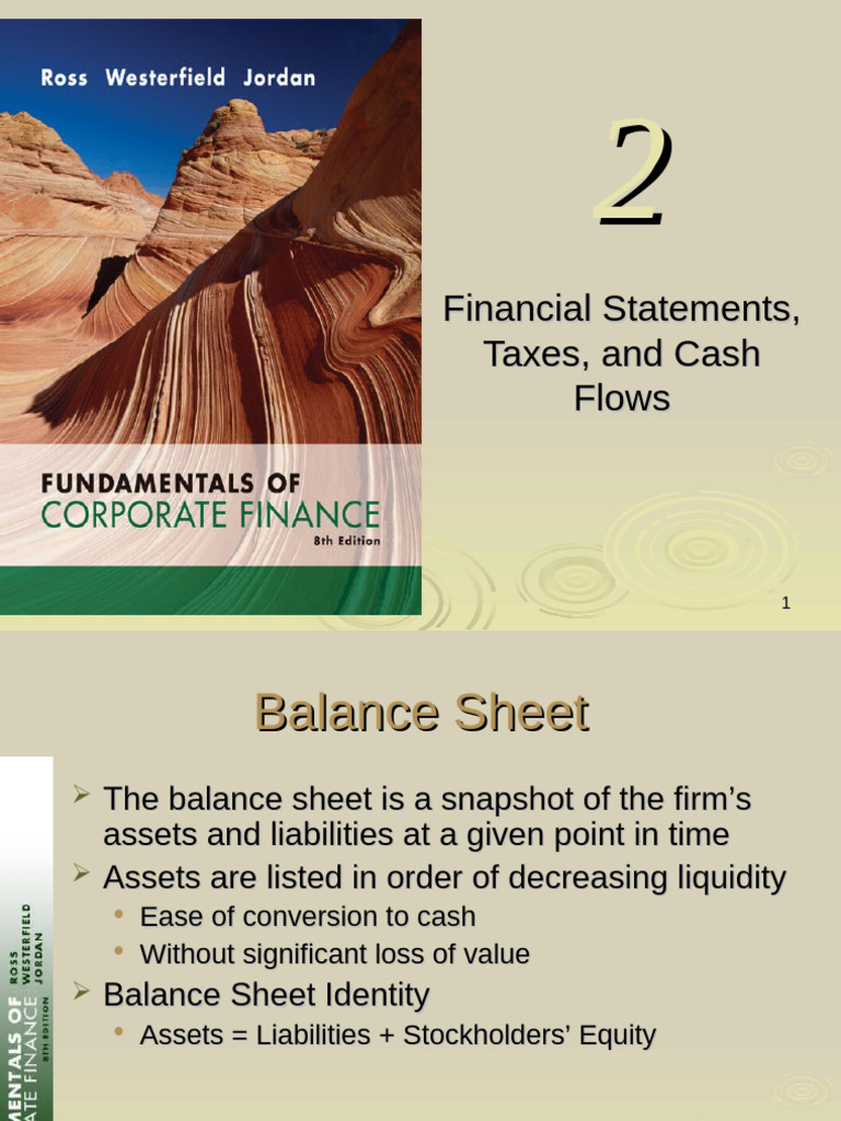 fin440_chapter_2 | PDF | Balance Sheet | Book Value