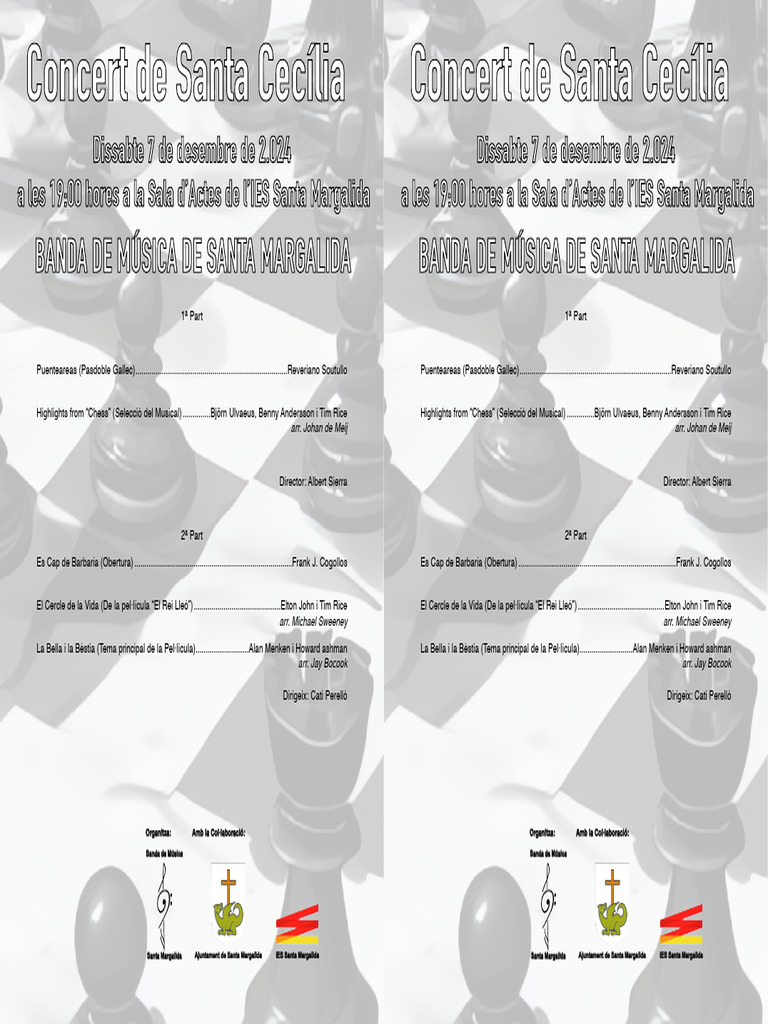 Programa Concert Santa Cecília 2024 (x2) | PDF