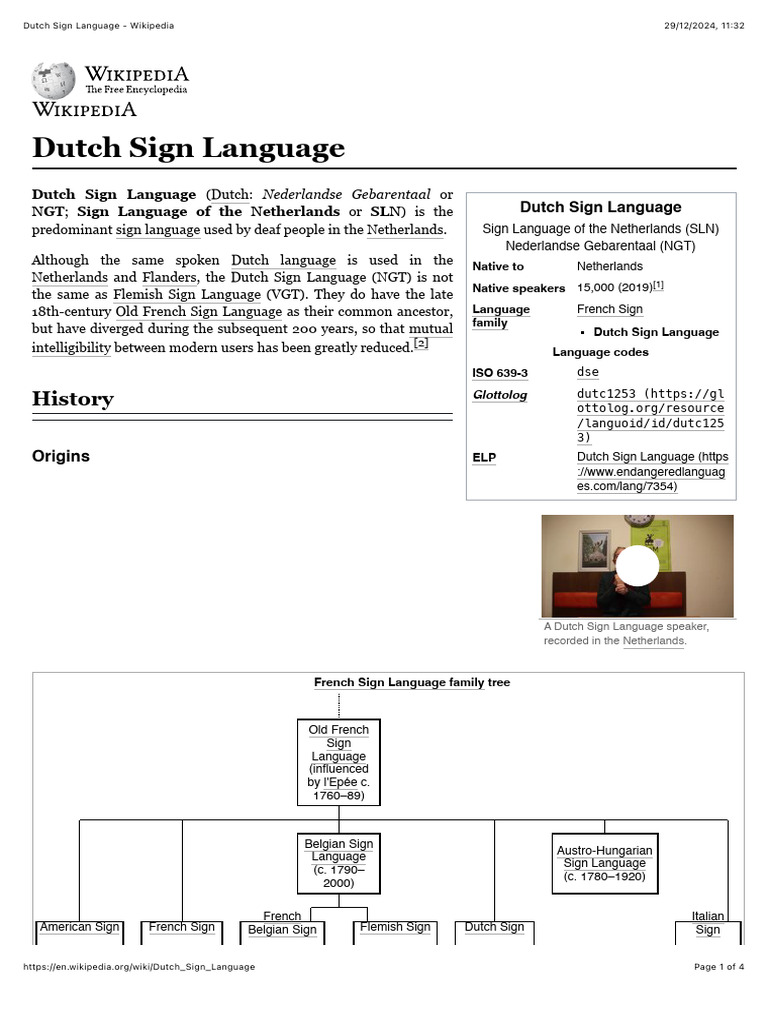 Dutch Sign Language | PDF | Deafness | Linguistics