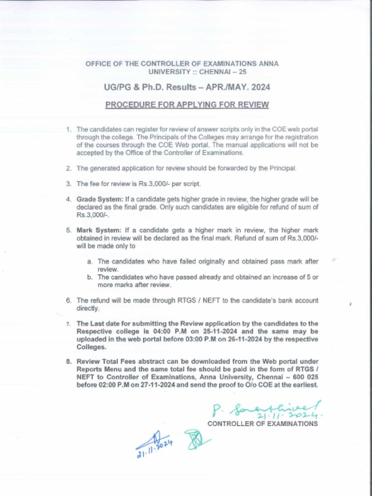 Am24 Review Procedure | PDF