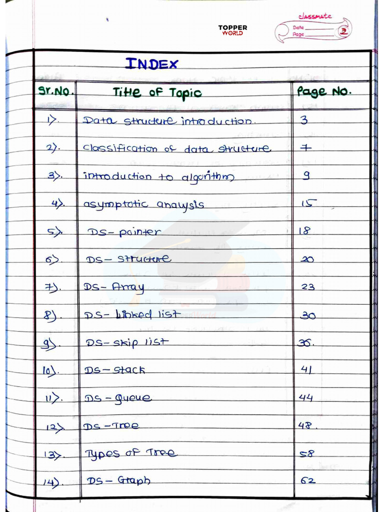 DSA Handwritten Notes (1) Removed | PDF