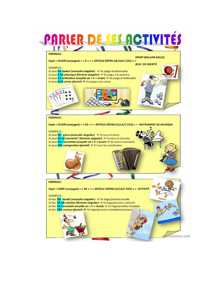 Exercices Activités de Loisirs | PDF