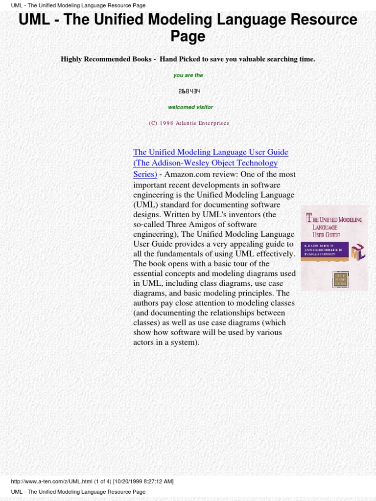 UML - The Unified Modeling Language Resource | PDF | Unified Modeling ...