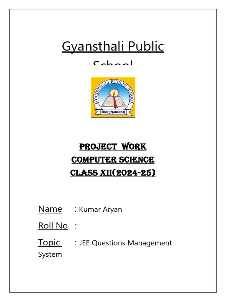 Aryanpr | PDF | Databases | Computing