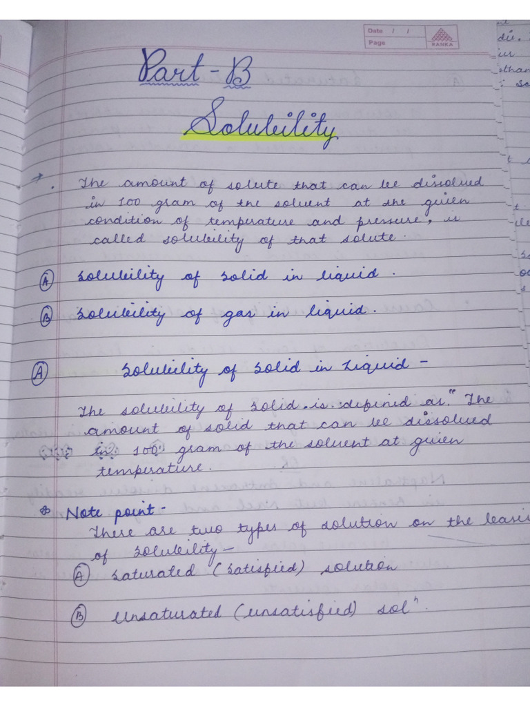 Chemistry Unit 1 Part - B | PDF