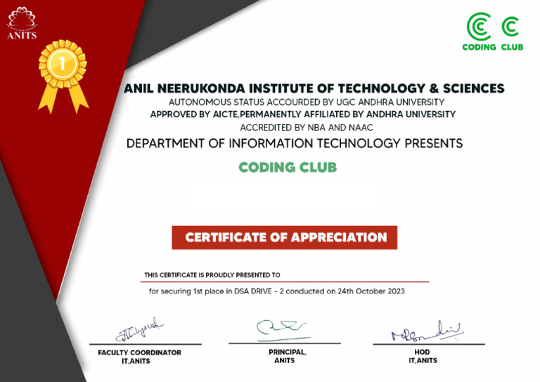 Winner Certificate | PDF