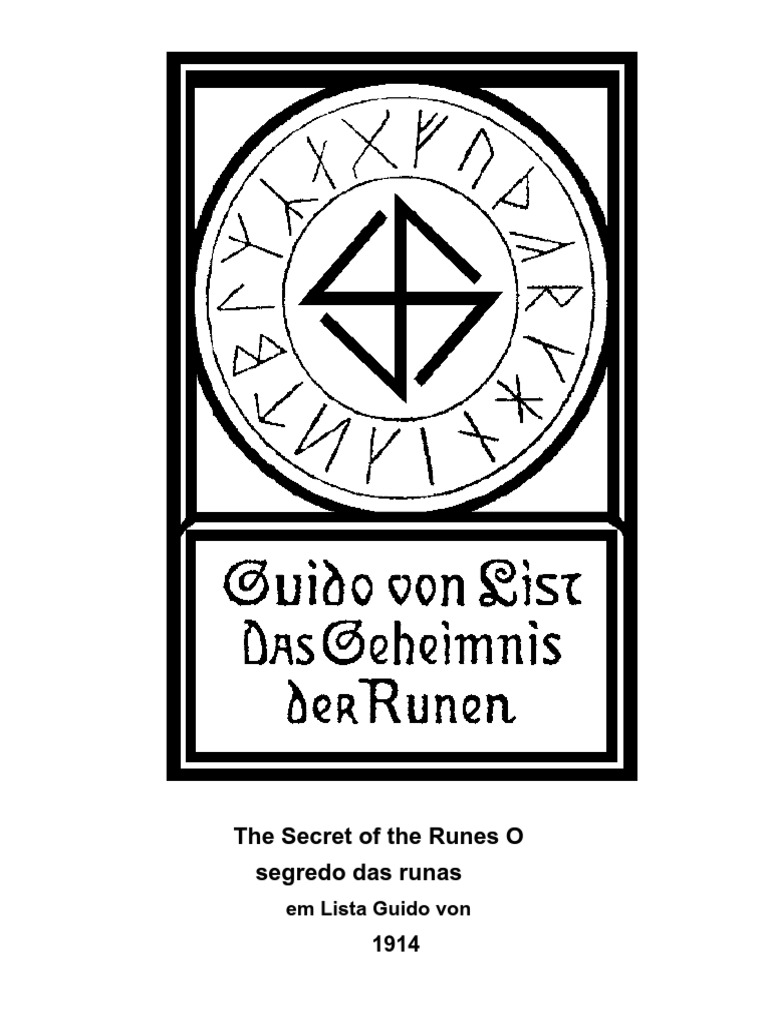 O Segredo Das Runas - Guido Von List | PDF | Escrita | Odin