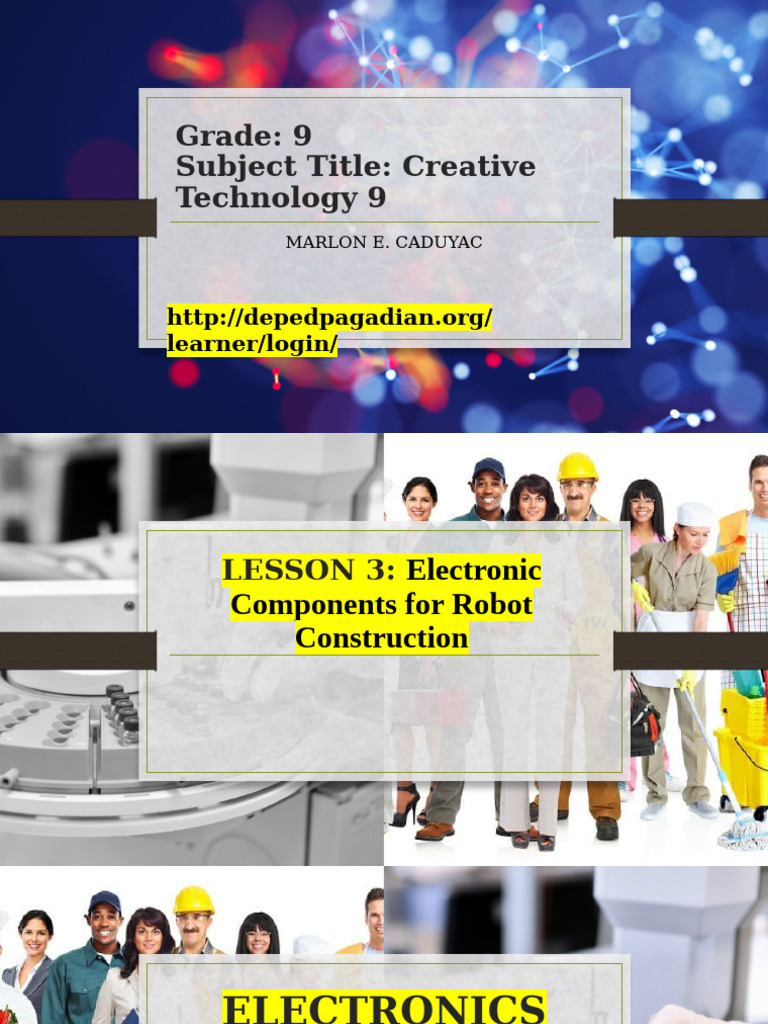 Lesson 3 Electronic Components | PDF