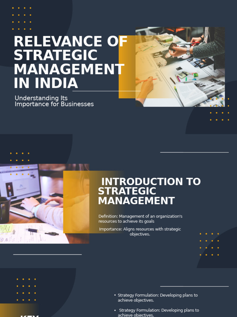 Relevance of Strategic Management in India | PDF