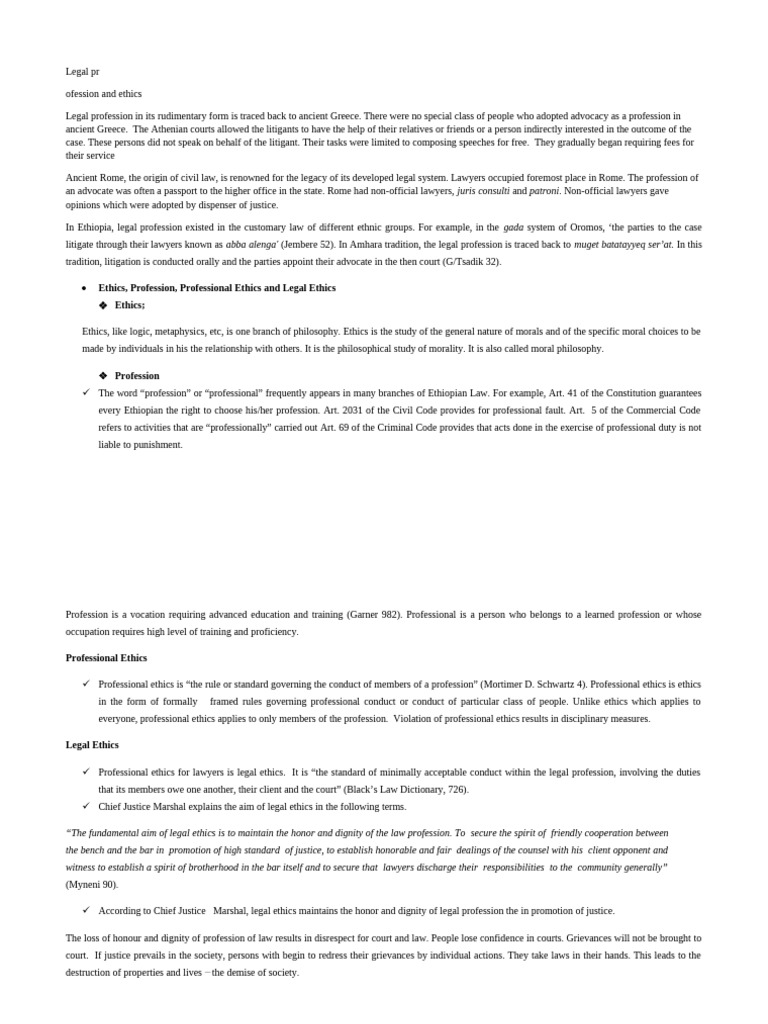 Legal Ethics and Professional Conduct | PDF | Utilitarianism | Lawyer
