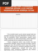 Cara Test Print Manual Epson L-Series | PDF
