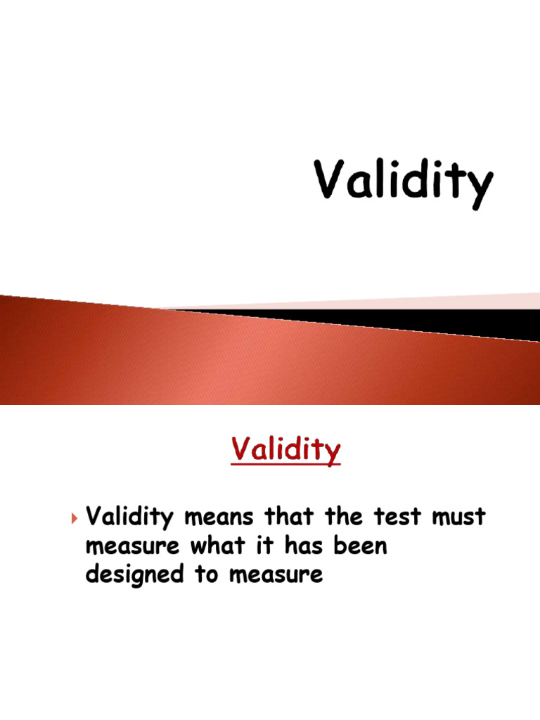 Types of Validity | PDF | Validity (Statistics) | Psychology