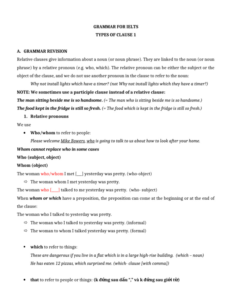 GRAMMAR FOR IELTS | PDF | Syntax | Grammar
