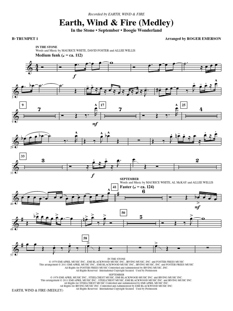 earth-wind-fire-medley-bb-trumpet-1 | PDF