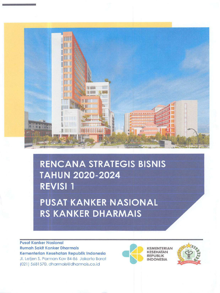 Renstra Bisnis Rs Kanker Dharmais 2020 2024 | PDF