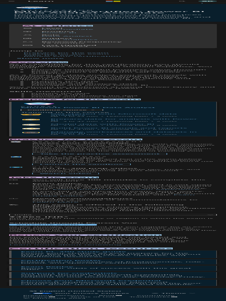 Microsoft Certified Power BI Data Analyst Associate - Certifications ...