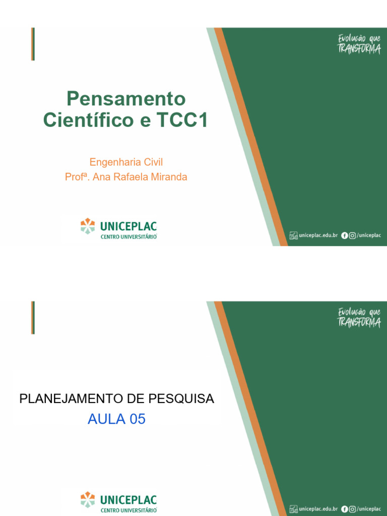 Aula05 tcc1 | PDF