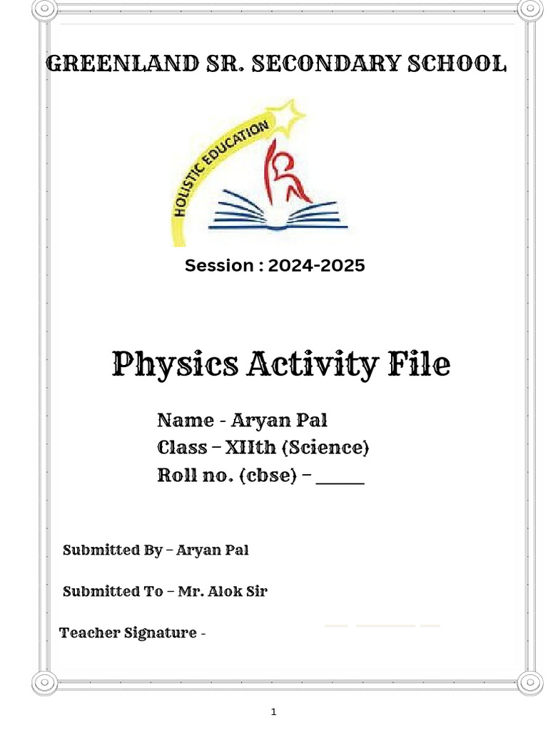 physics activity file | PDF