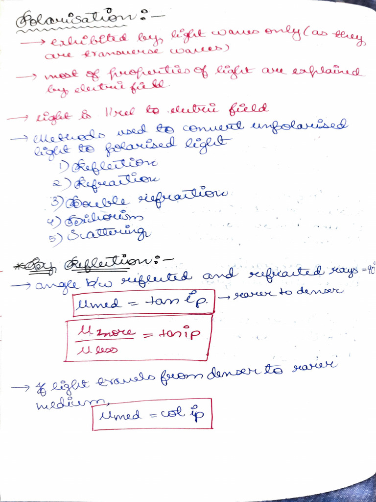 Physics - Short Notes | PDF