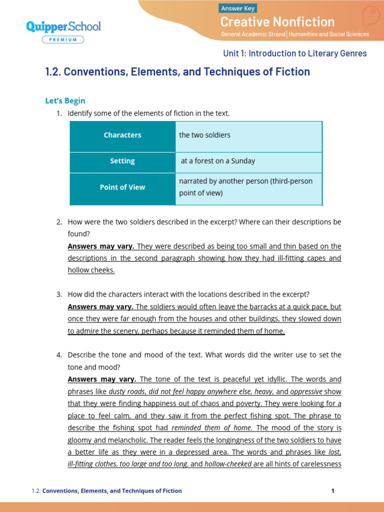 CNF11 - 12 Q1 0102M - AK - Conventions, Elements, and Techniques of ...
