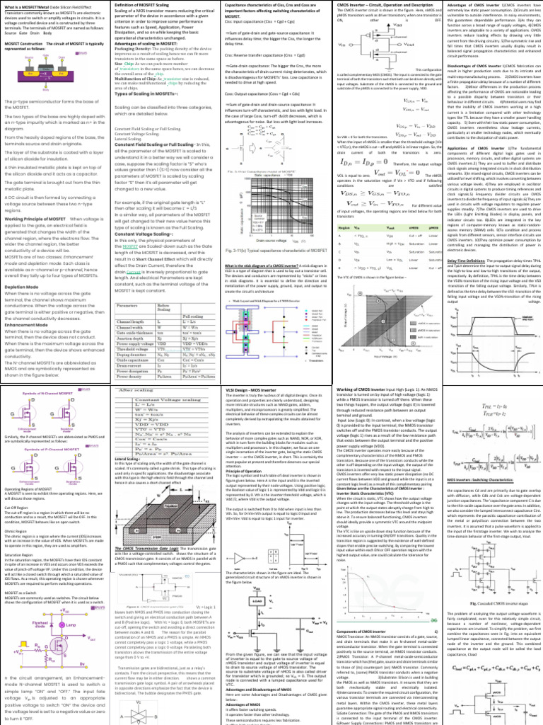 VSLI | PDF | Cmos | Mosfet