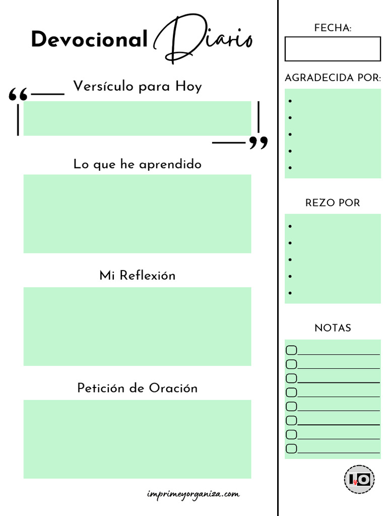 Diario de Oracion Para Mujeres Mint | PDF