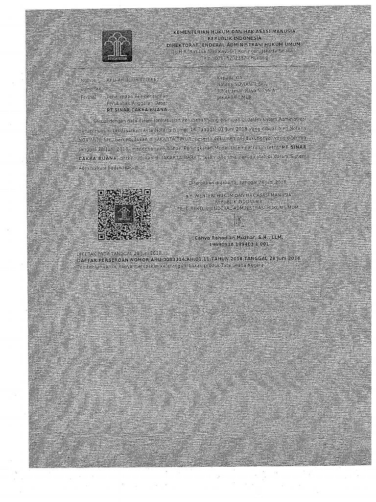 SK Menkeh 7 Juni | PDF