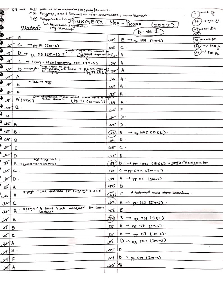 S2 Keys 2022 Preproff - 2020 to 2016 | PDF