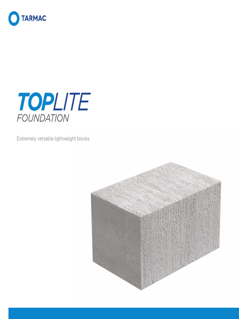 Toplite Foundation Brochure | PDF | Applied And Interdisciplinary ...