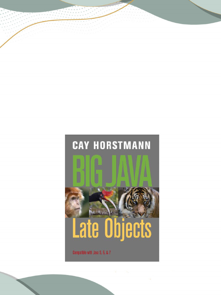 Where Can Buy Late Early Objects Big Java 5th Edition Cay Horstmann Ebook With Cheap Price | PDF ...