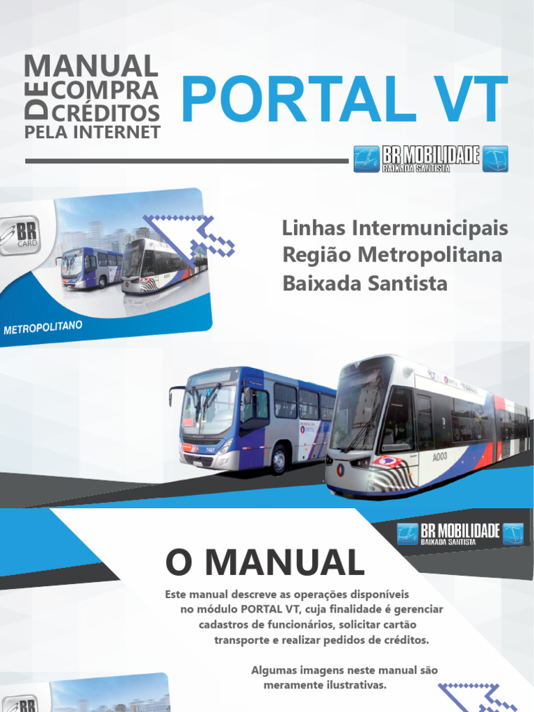 Manual de Uso do Portal VT Baixada Santista | PDF | Opção (finanças ...
