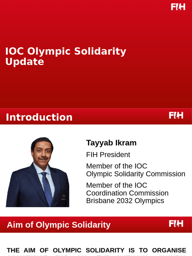 IOC Olympic Solidarity Update and Intro | PDF