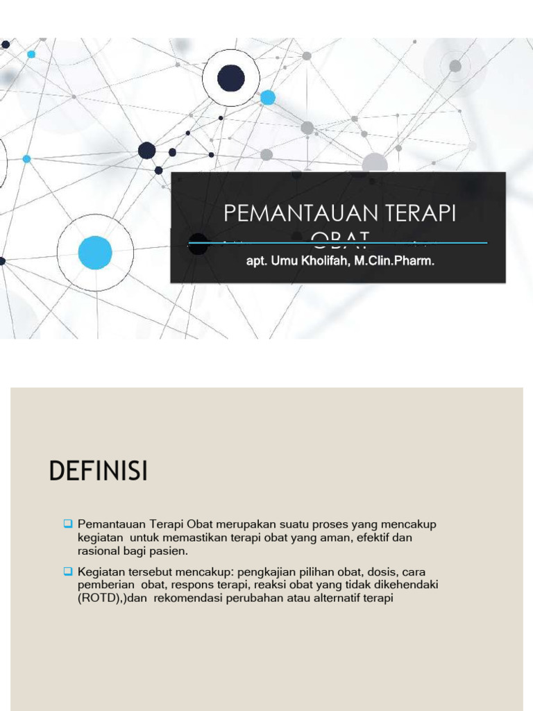 Pemantauan Terapi Obat | PDF