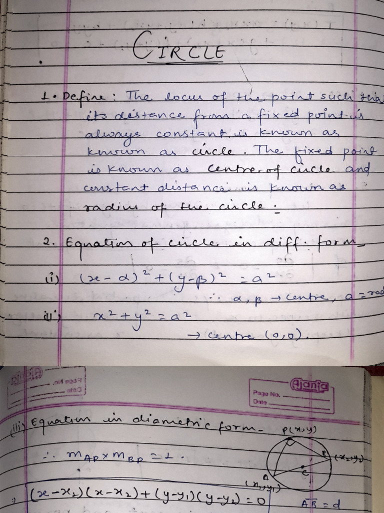 Circle Notes | PDF