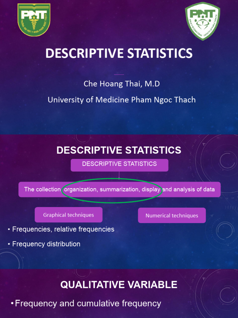 MÔ TẢ BIẾN SỐ | PDF | Descriptive Statistics | Statistical Analysis