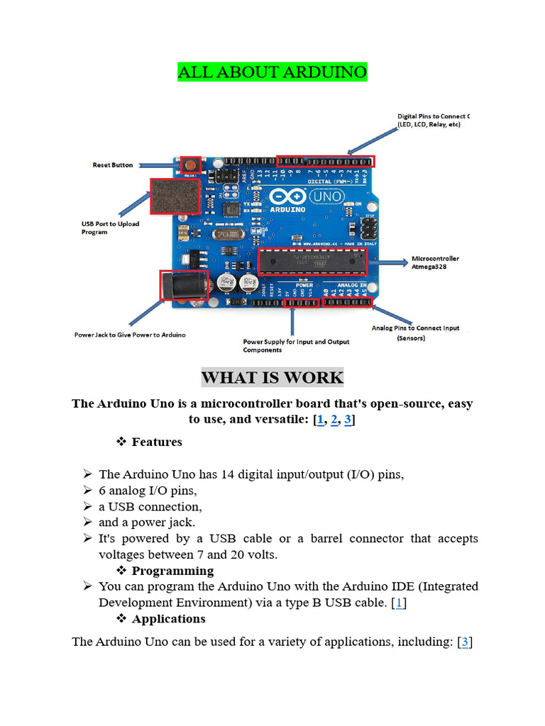 All About Arduino by Sanket | PDF