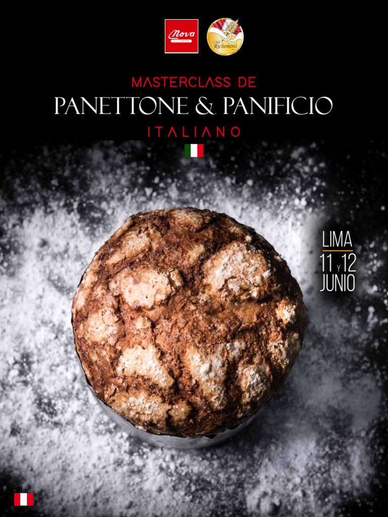 Brochure Masterclass Panettone Panificio Nova Escuela | PDF | Panes | Panadería