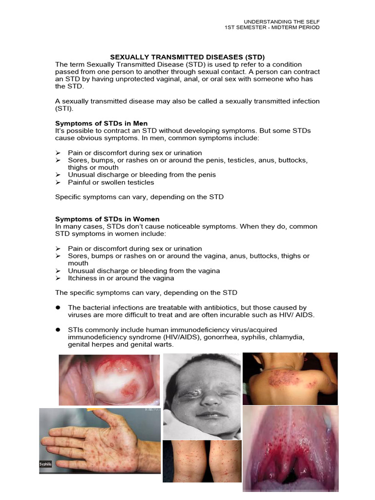 Uself Sexual Self Part 2 | PDF | Sexually Transmitted Infection | Diseases And Disorders